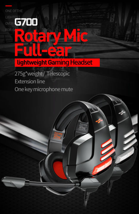 PLEXTONE G700 Super Lightweight Gaming Gear EXTRA BASS Noise Isolation ...