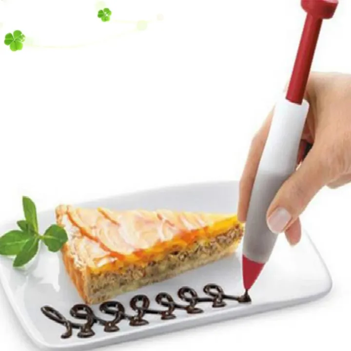【Online】 ilicone Food Writing Pen cookie Icing Piping Patry Nozzle ...