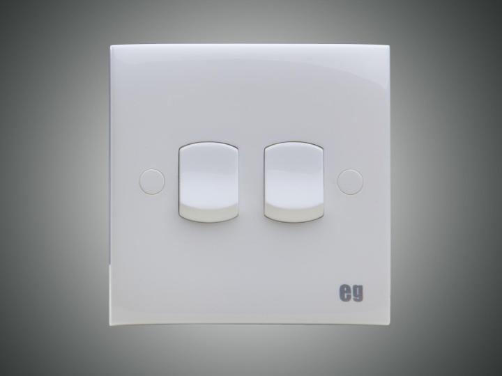 Energypac EG Series 10A 2 Gang Electrical Wall Switch 2Gang | Daraz.com.bd