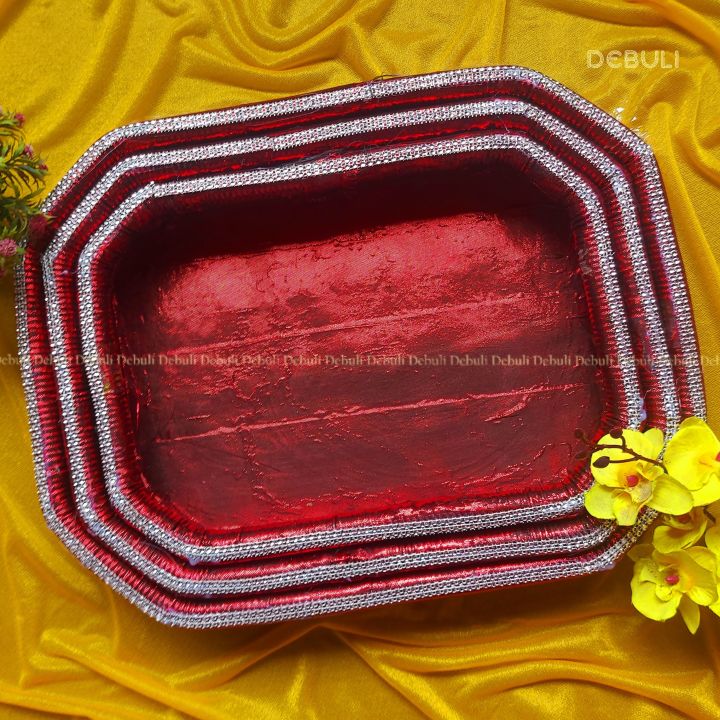 Debuli Maroon 3 Piece Dala Set | Dala For Wedding | D Cut Dala Set ...