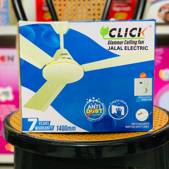 Click Glamour Ceiling Fan 56" - Ivory | Daraz.com.bd
