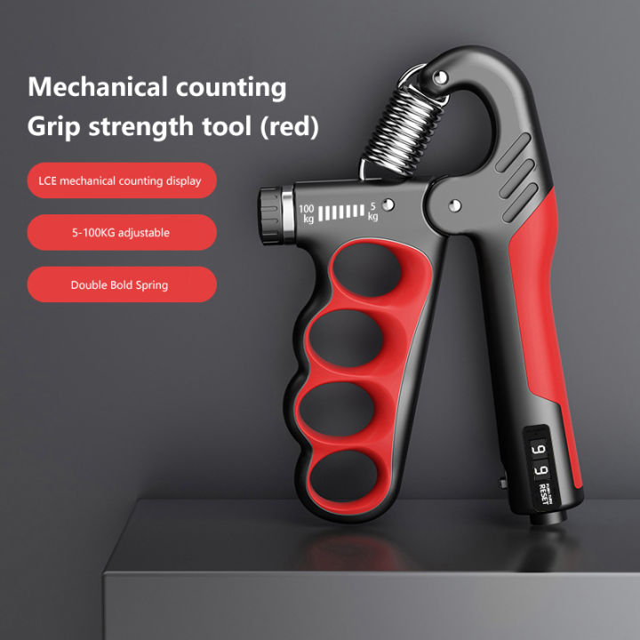 5-100Kg Hand Gripper Gym Wrist Expander Hand Strengthener Adjustable ...
