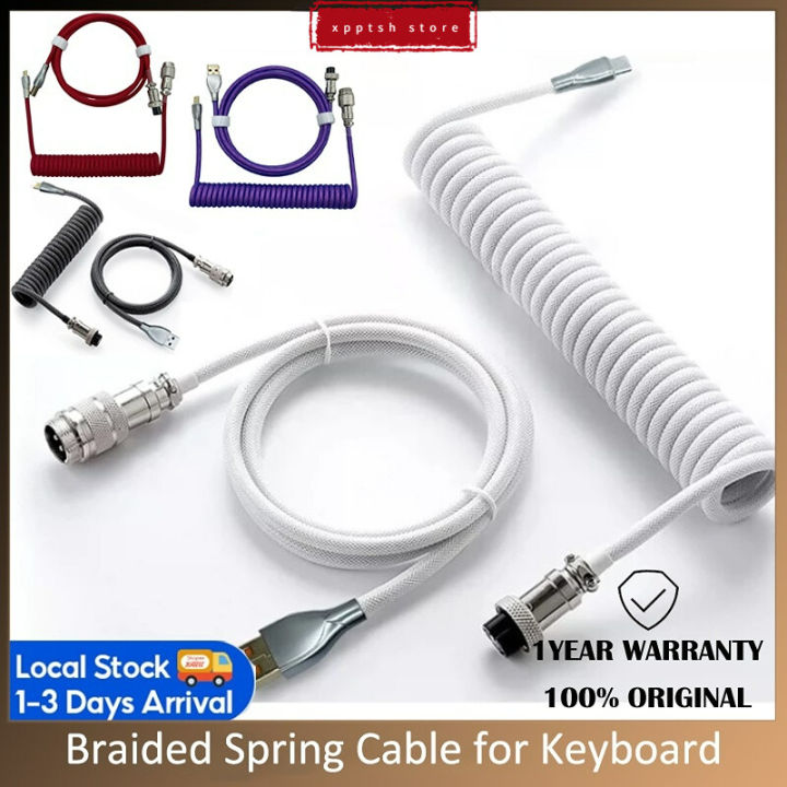 【Ready Stock+FREE Shipping+COD】Coiling Mechanical Keyboard Aviation ...