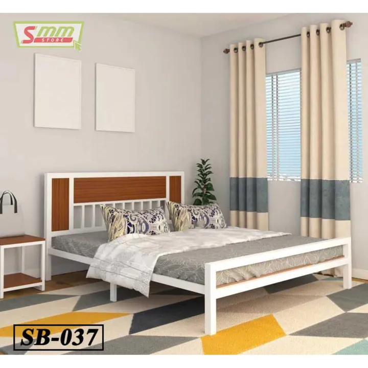 New Double Size Steel Bed - 037 | Daraz.com.bd