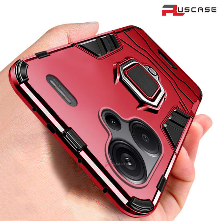 Pluscase for Xiaomi Redmi Note 13 Pro Plus 5G ring stand Holder case ...