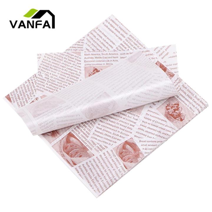 Cake Wrapping Paper Eco-friendly Square Newspaper Themed Cake Food Wrap ...