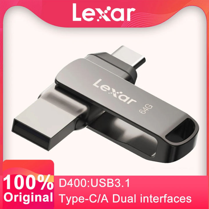 Lexar JumpDrive D400 Dual Drive 64GB USB 3.1 Type-A & Type-C Pendrive | Daraz.com.bd