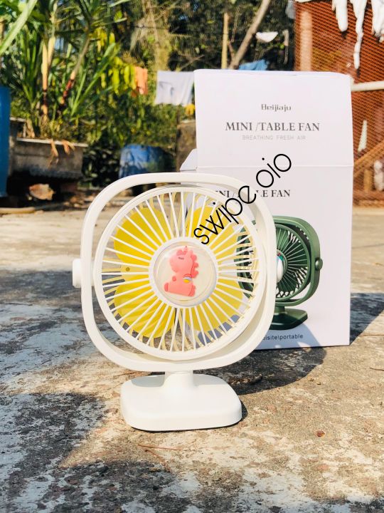 Good Quality lithium battery mini table fan Rechargeable best for ...