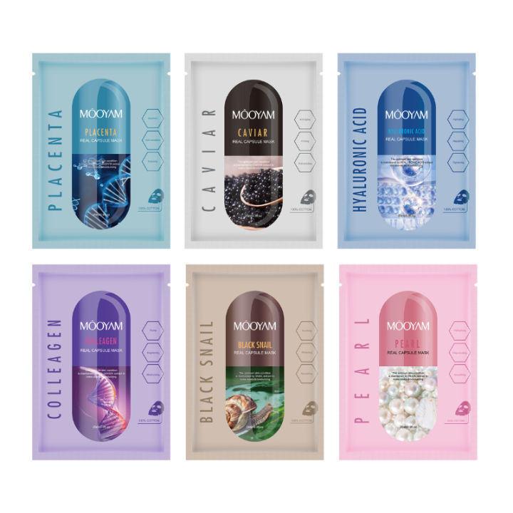 MOOYAM Real Capsule Hydrating Moisturizing Anti-Aging Facial Mask 25ml ...