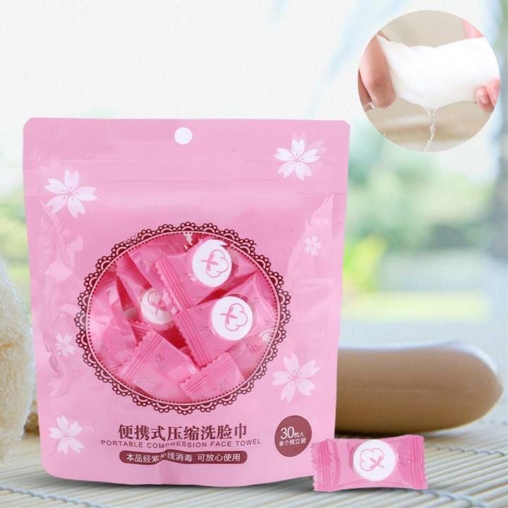 Dry Compressed Coin Disposable Face Tissue Wipes Tablet Travel Tissue ...