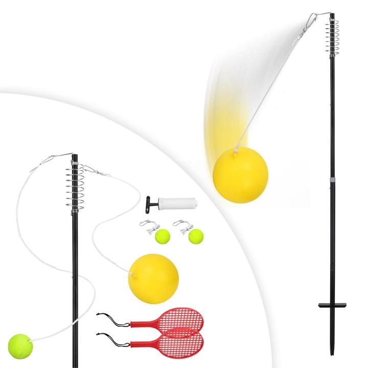 Tennis Training Tool Beginners Professional with Pole Tetherball Tennis ...