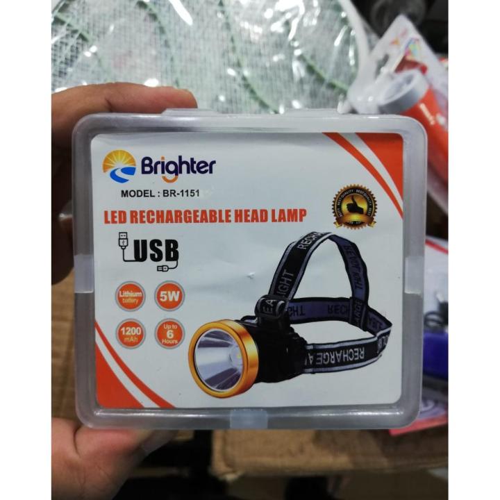 Head Lamp- Brighter BR-1151 LED Rechargeable Head Lamp(null) | Daraz.com.bd