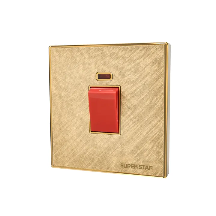 Super Star Ultima Gold Series 20A DP Switch with Neon Socket Geyser ...