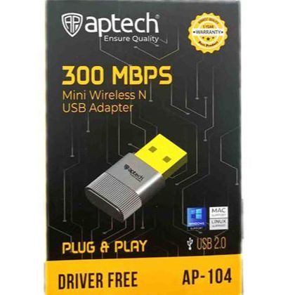 Aptech AP-WA104N 300Mbps Wireless Wifi USB Adapter | Daraz.com.bd