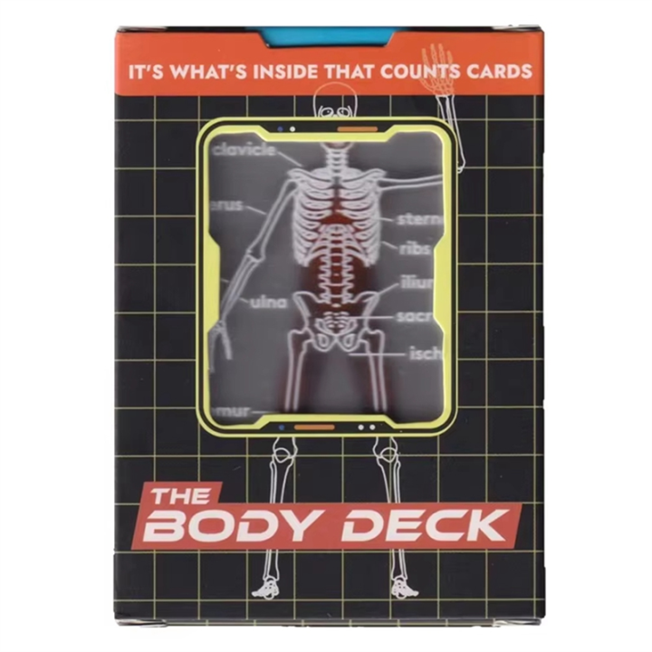 Body Deck 52 Sheets Playing Cards Teaching Aid for Human Anatomy ...