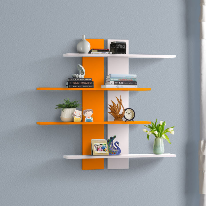 4 Layer Wall Shelves for Home Decor Items / Showpiece Shelf Floating ...