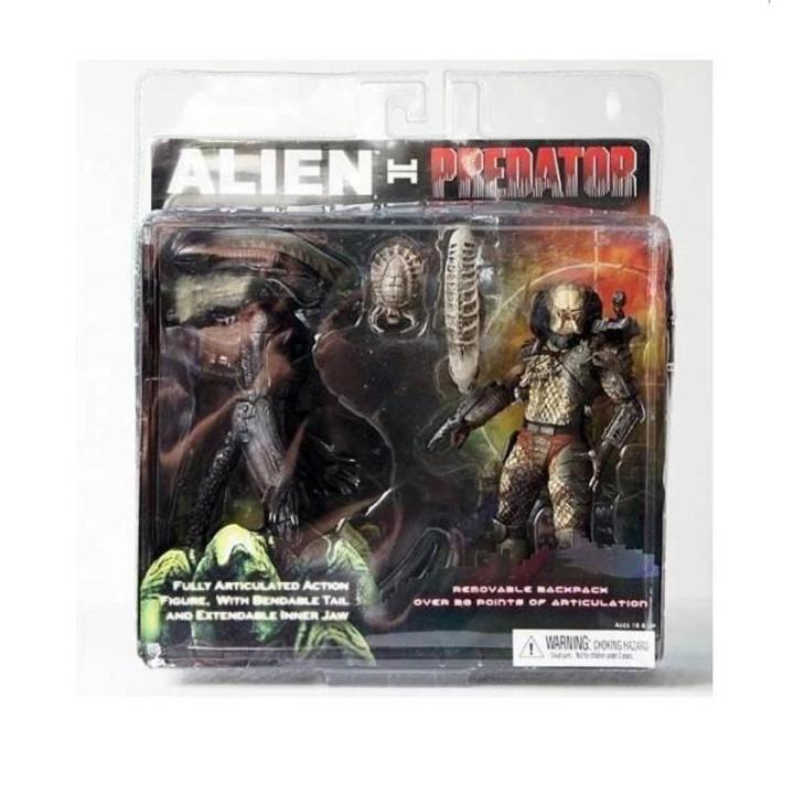 NECA Alien VS. Predator Action Figures Set 2 IN 1 PVC Figure Toy Set ...