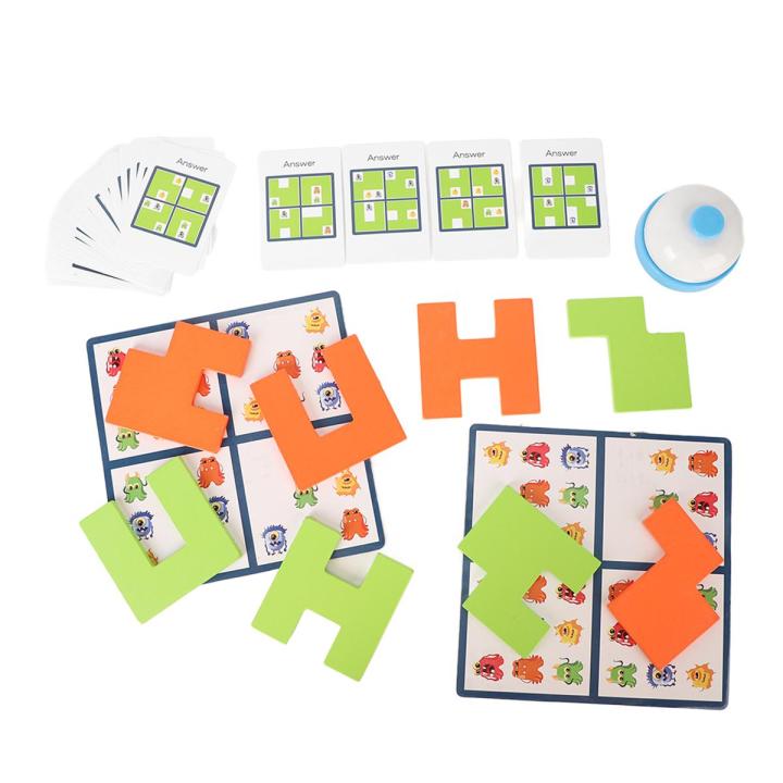 Wooden Puzzle Toys, Parent Child Brain Training Interactive Counting ...