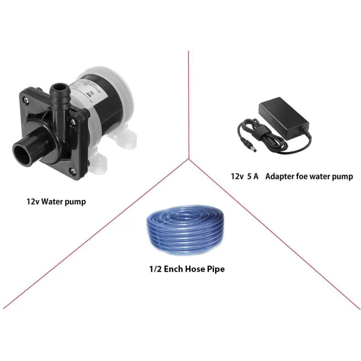 12v water pump combo 12V Solar DC Submersible Water Pump | Daraz.com.bd
