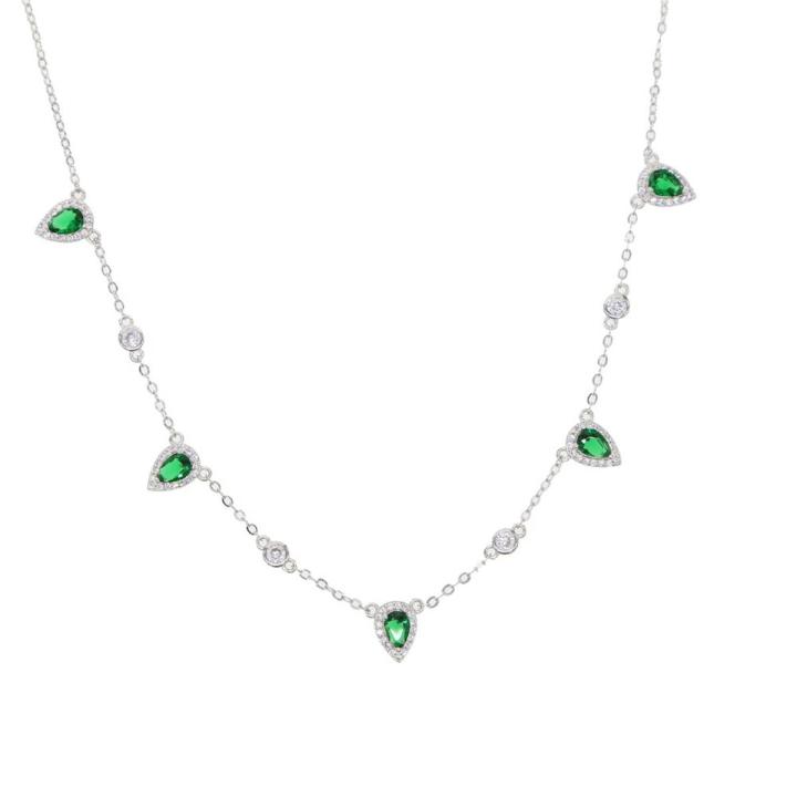 【VisioN Shop】2018 new fashion jewelry crystal CZ Choker water round ...