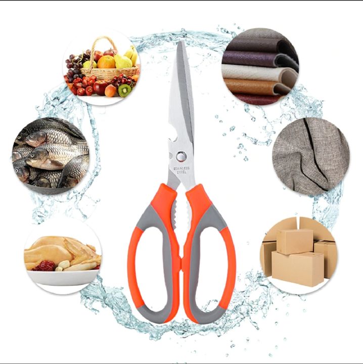Stainless Steel Kitchen Scissors / Fish Cutting Scissors For Kitchen ...
