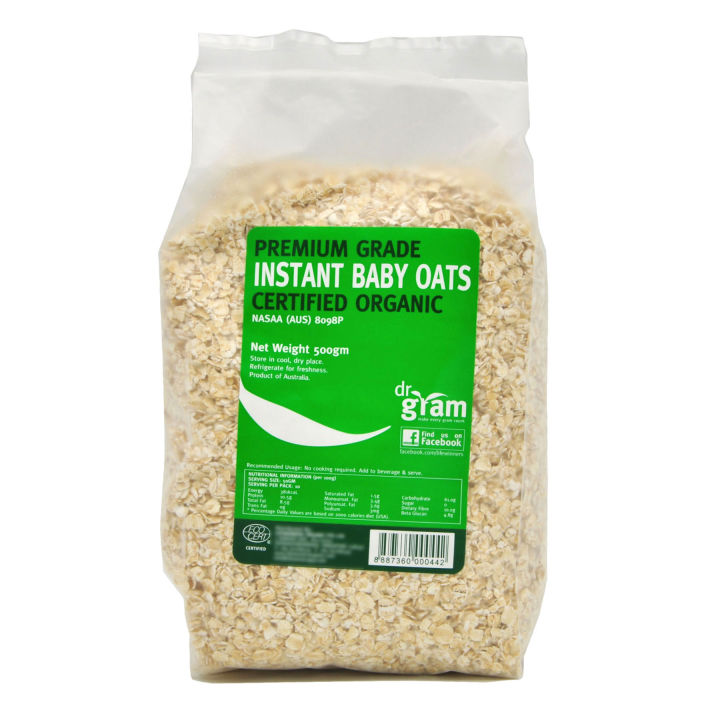 Dr. Gram Premium Grade Organic Instant Baby Oats-500 G | Daraz.com.bd