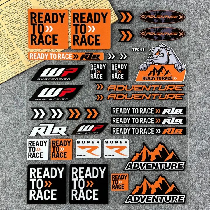 Reflective Motorcycle Motocross Decals Waterproof Sticker For KTM RC8 ...