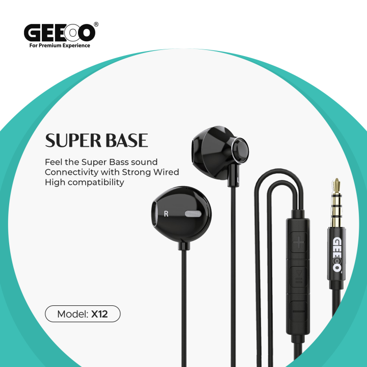 Super bass headphones geeoo x12 | Daraz.com.bd
