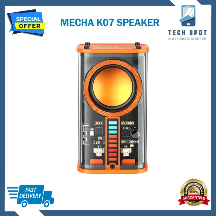 MECHA K07 /k07 pro / V8 Transparent Bluetooth Speaker Wireless Speaker ...