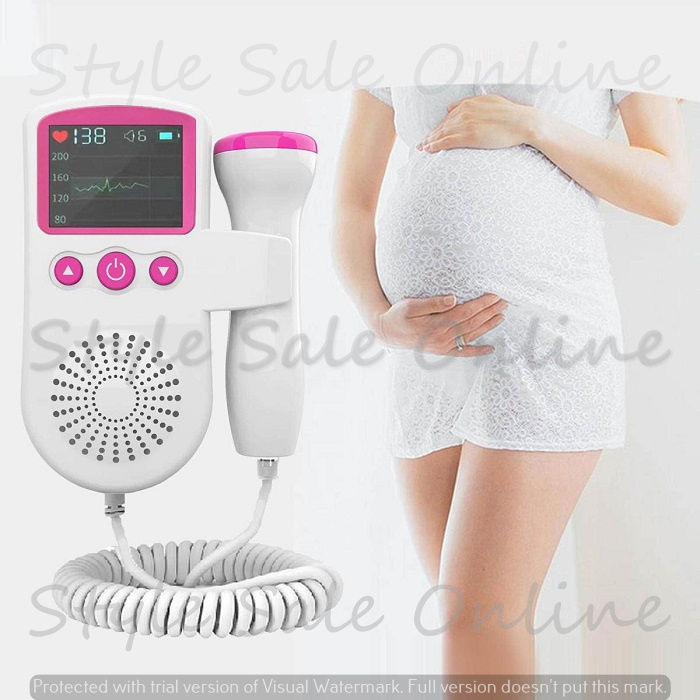 Fetal Doppler Heart Rate Monitor Baby Fetal Sound Heart Detector with ...