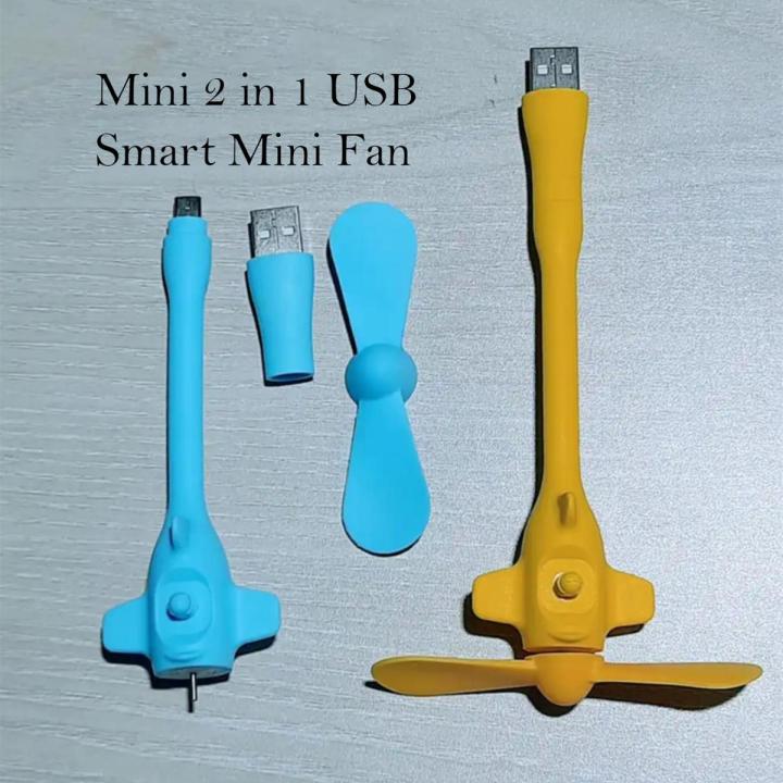 2 in1 Mini Micro USB Mobile Phone Fan &r PC Tablets Android Smart phone ...