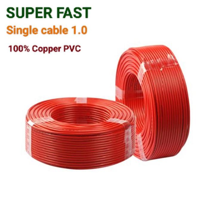 Single cables 1×1.0 Rm single core cable Red/Black | Daraz.com.bd