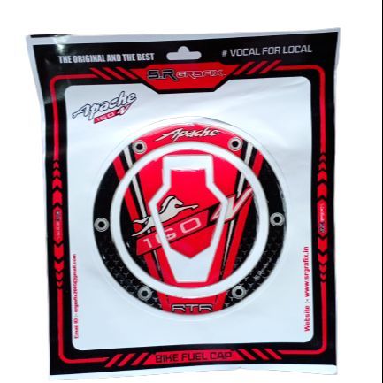 Fuel Tank Pad or Lock Cap Pad Sticker for Apache RTR 160 4V motorcycle ...