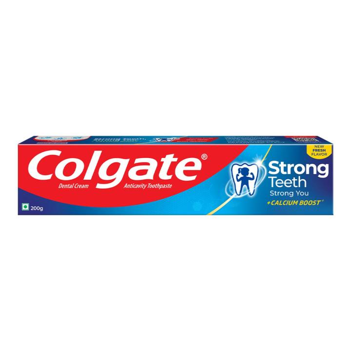Colgate Strong Teeth Anticavity (Dental Cream) Toothpaste 200 gm ...