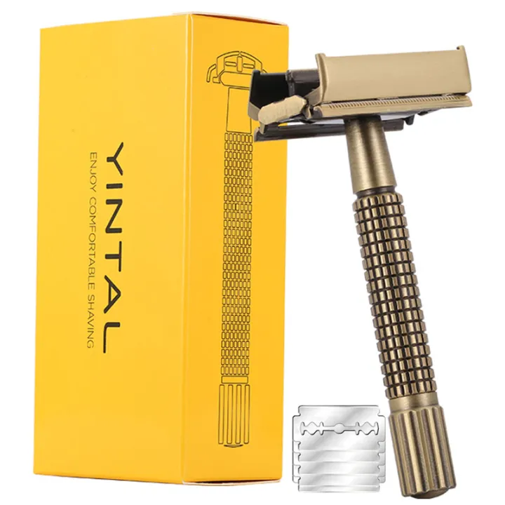 Straps,YINTAL Brass Men Safety TTO Razor Classic Butterfly Double Edges ...