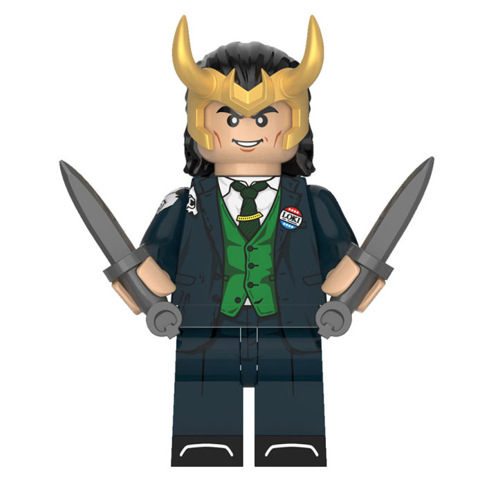 Single Sale NEW Marvel Superhero Loki Action Figure Building Blocks ...