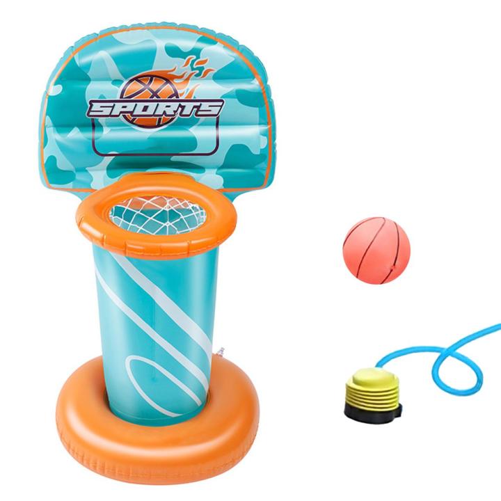 Floating Inflatable Basket Environmental Floating Pool Basketball Frame ...