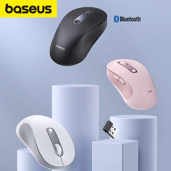 Baseus F02 Wireless Bluetooth Mouse Ergonomic Design Mute 4000 DPI ...