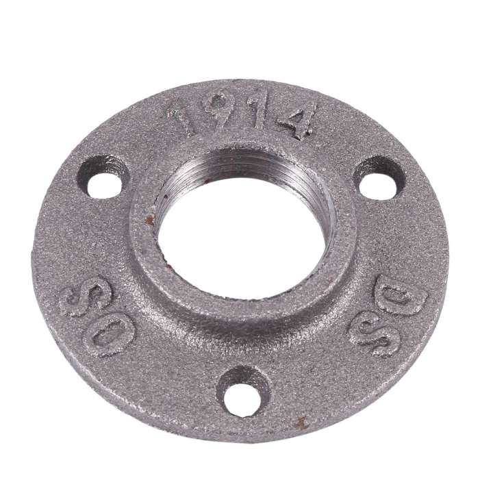 ZOROOM 1 Inches Malleable Cast Iron Pipe Flange, Industrial Pipe ...