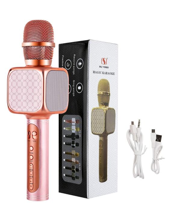 Wireless Bluetooth Karaoke Microphone USB KTV Mobile Player MIC Speaker ...