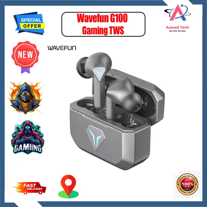 WAVEFUN G100 Bluetooth Earbuds Gaming Earphone Wireless Earbuds | Daraz ...