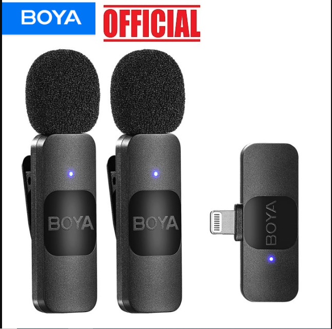 BOYA BY-V20 Professional Wireless Lavalier Mini Microphone for iPad Android Live Broadcast ...