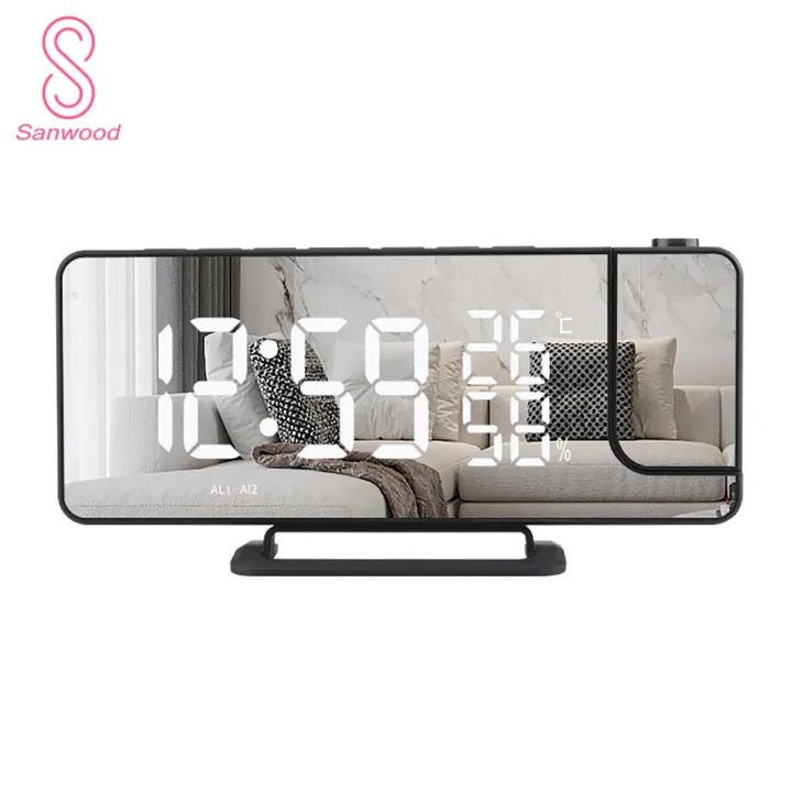 Electrical Clock Decorative Modern Desk Mirror Electrical Alarm Clock | Daraz.com.bd