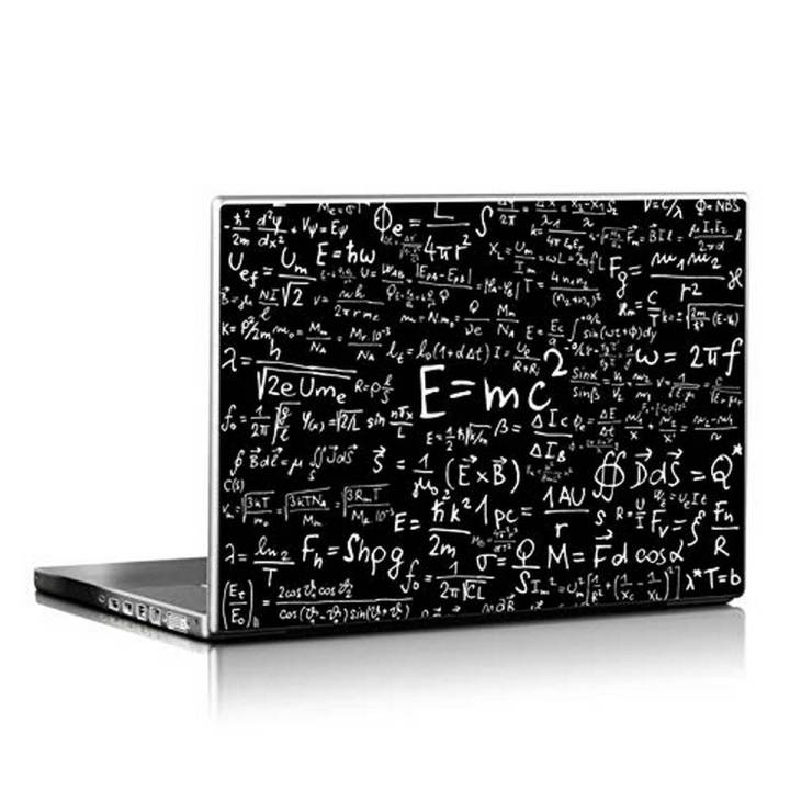 Einstein Math Laptop Sticker, Math Typography Laptop Sticker & Laptop ...