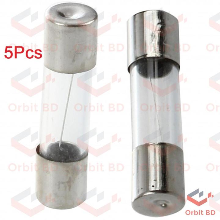 5Pcs- Fast Blow Type AC 250V 25A F25AL250V Glass Fuses Tubes Size ...