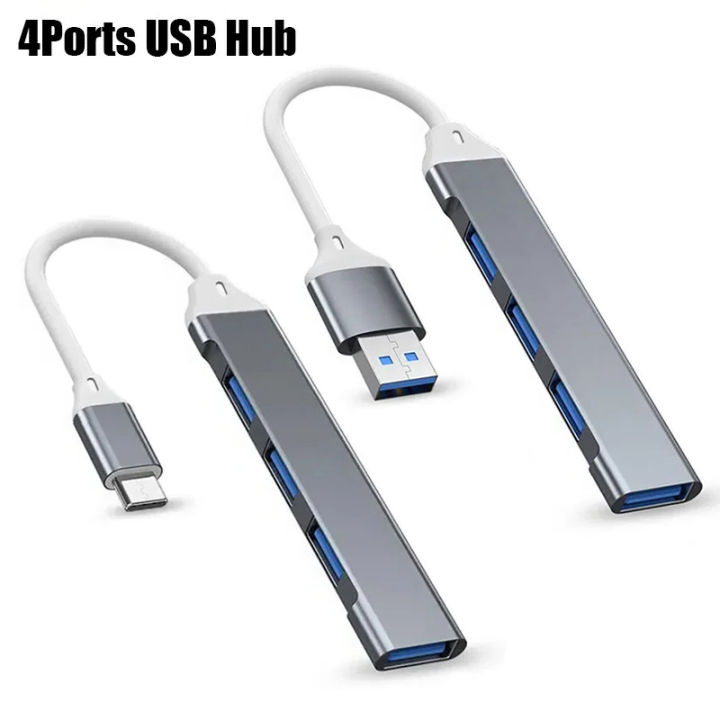 USB Type C 4 In 1 Hub USB to USB 3.0 USB 2.0 Portable USB Expander Fast ...