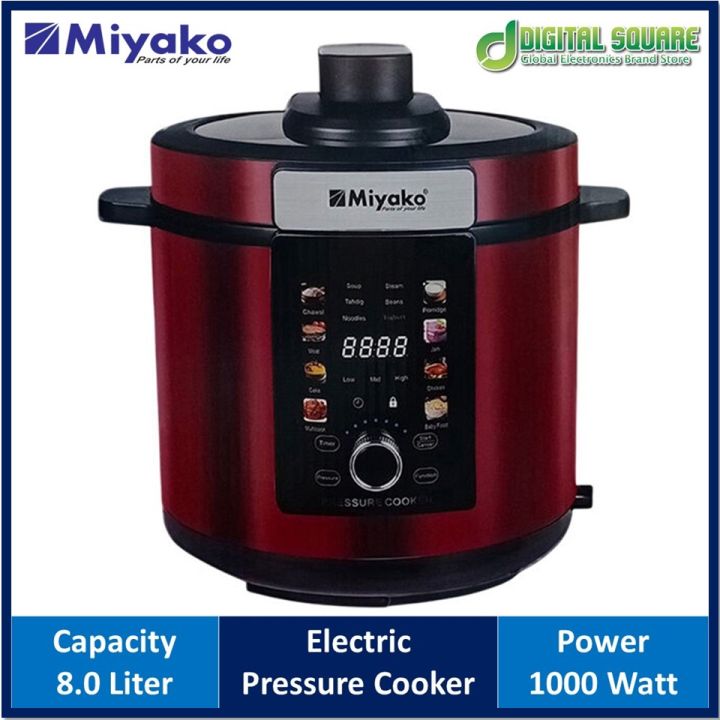Miyako EPC-80HD-DBL Digital Electric Pressure Cooker with Double Pot ...