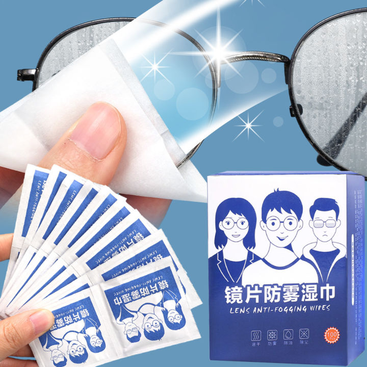For Mobile Phone Screen, Lens Cleaner - 100Pcs Glasses Wipes ...