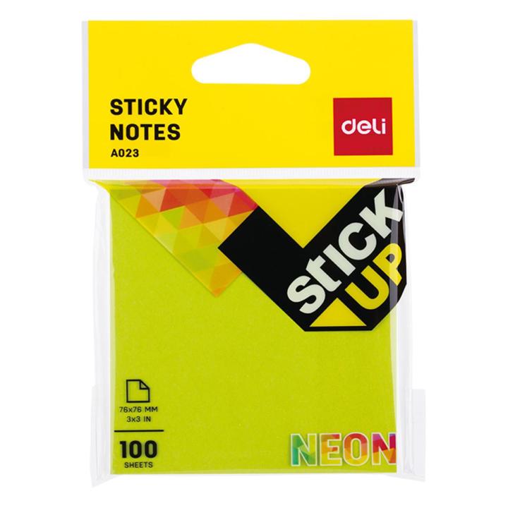 Deli Sticky Note - 100pc (3 x 3inch) | Daraz.com.bd