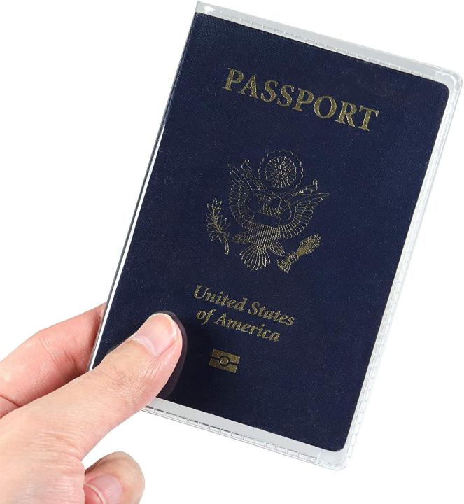Waterproof PVC Clear Travel Passport Cover Protector ID Card Holder ...